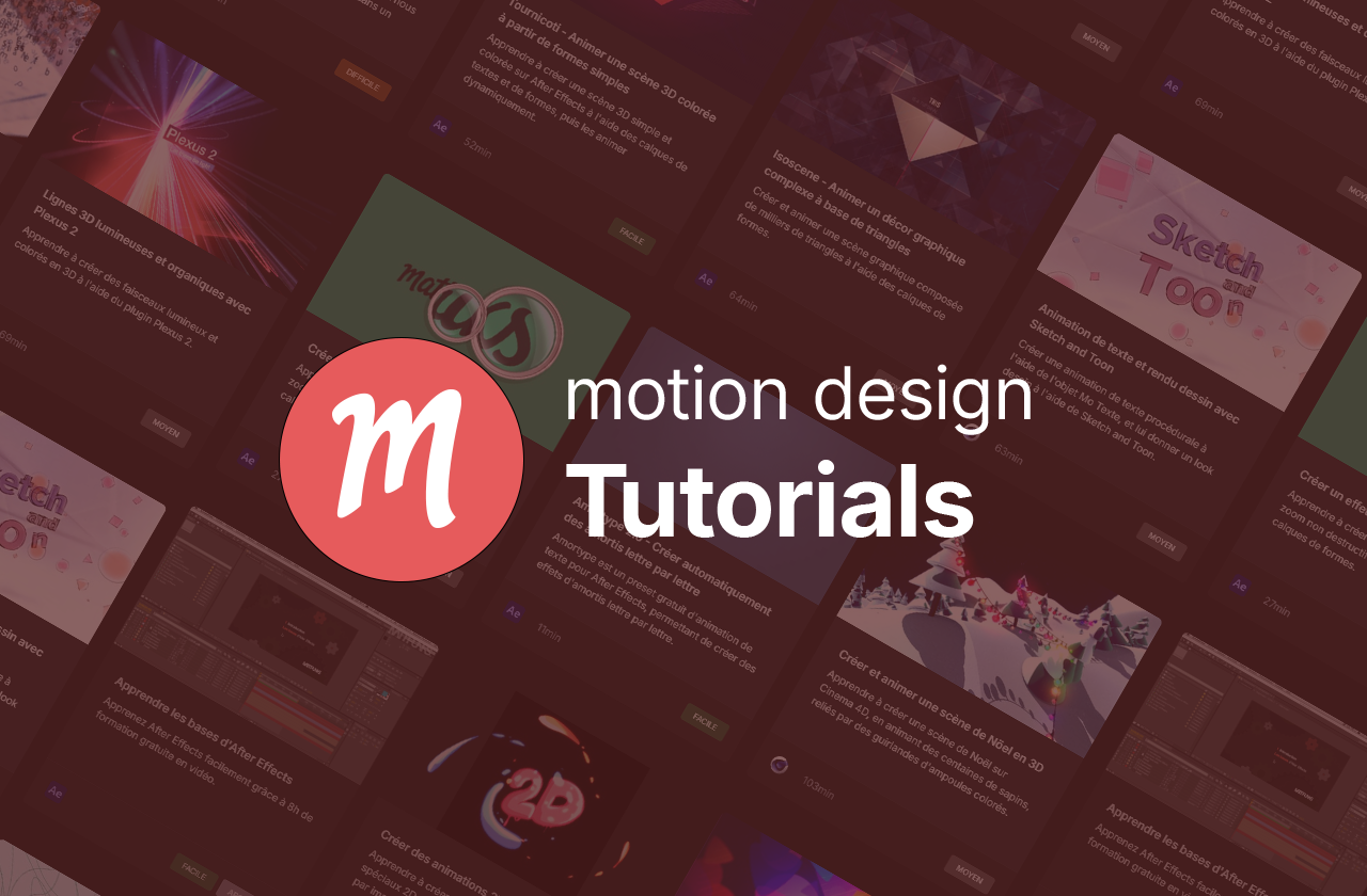All Our Motion Design Video Tutorials - Mattrunks